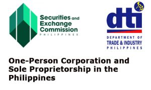One-Person Corporation and Sole Proprietorship in the Philippines ...
